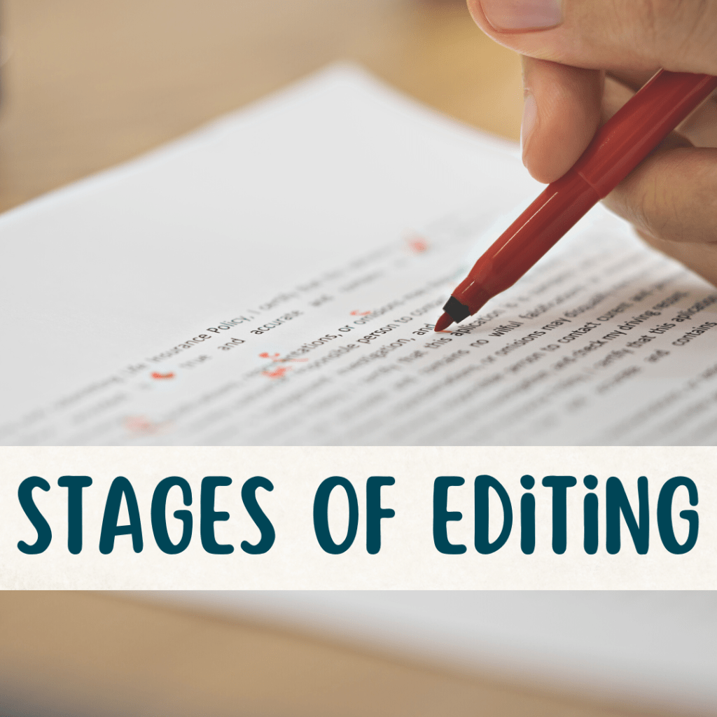 Stages of Editing – Josha Publishing, LLC